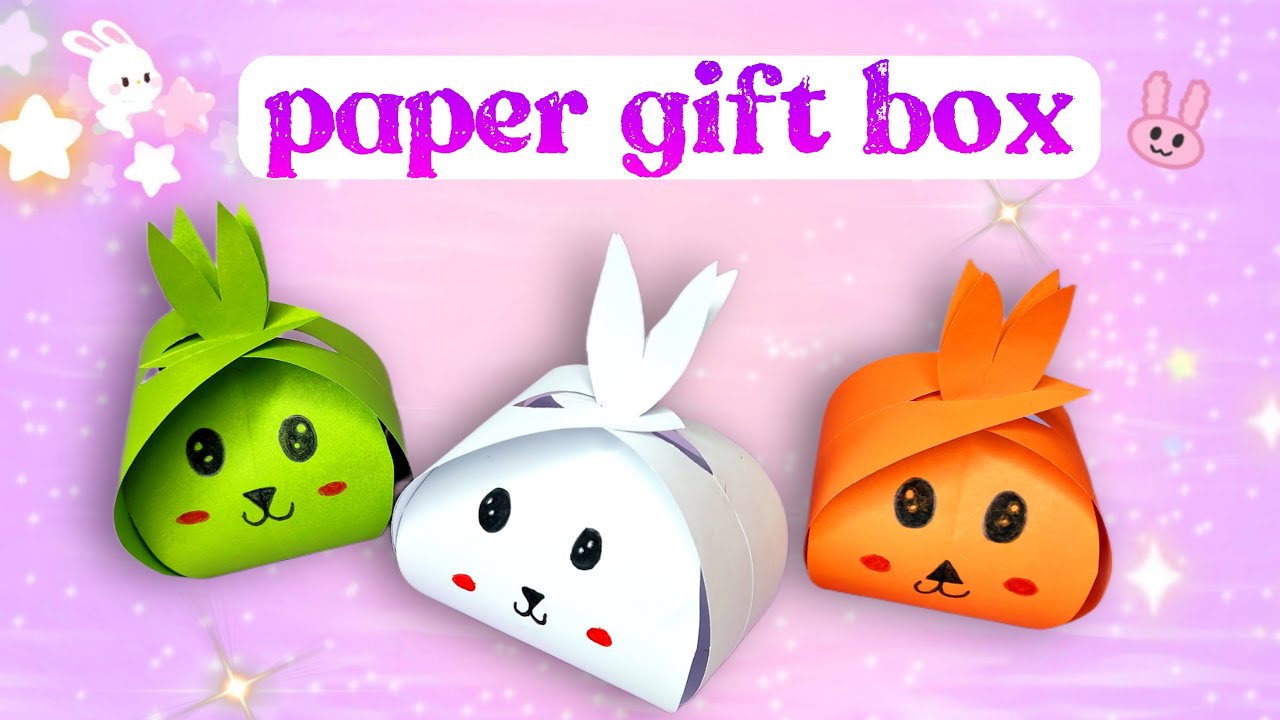 paper gift box | how to make a paper box easy | paper gift box without ...