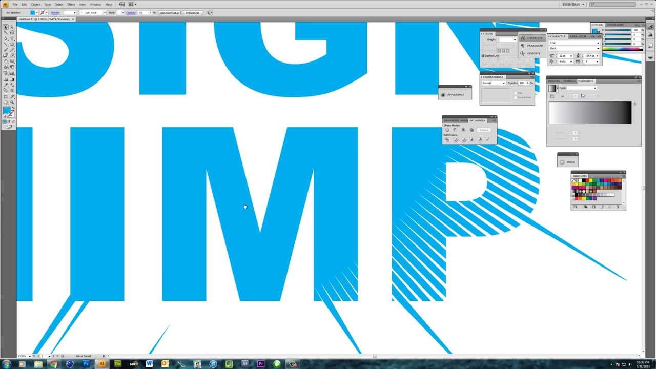 Vector Zoom Text Effect - YouTube