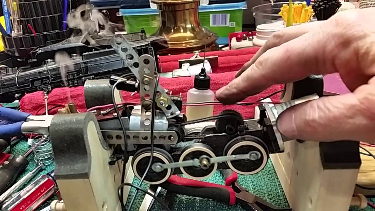 Prototype smoke and chuff 4 strokes per rev - YouTube