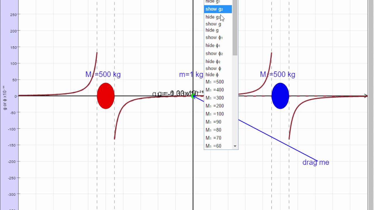 2 mass simulation - YouTube