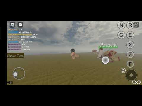 AOT ROBLOX: FOUNDING TITAN SMALL GAMEPLAY - YouTube