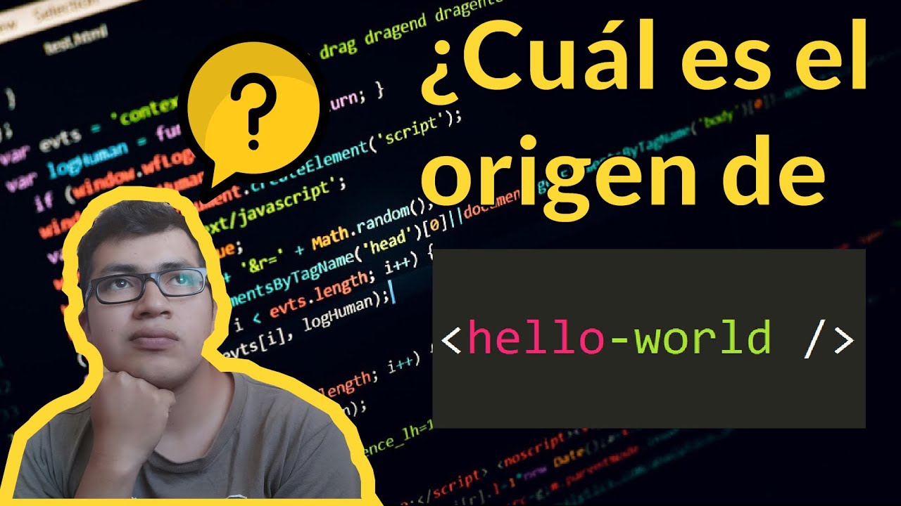 ¿Cuál es el origen de Hello World en la Programación? - YouTube