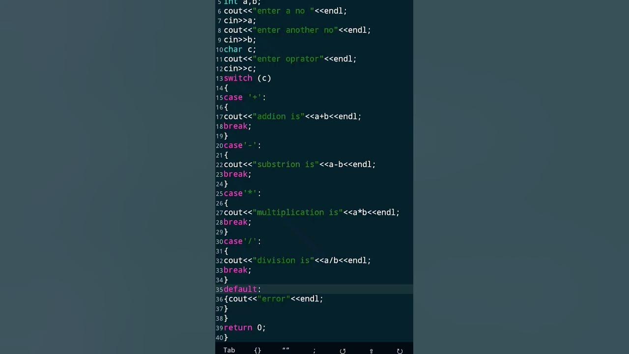 Calculator In C Shorts Coding Computerprogramming Subscribe Code Pattern