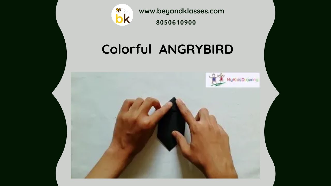 Craft videos | How to make Origami Black flappy flyingbird | Easy craft ...