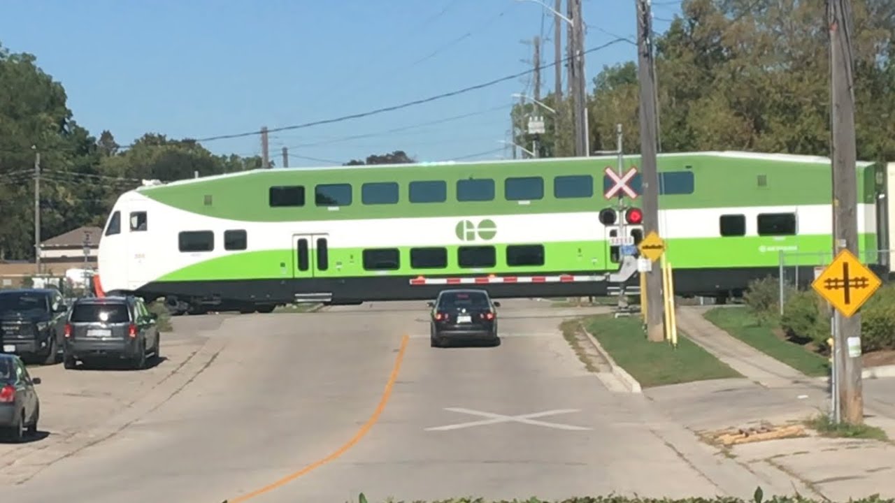 Westbound Metrolinx Go Train On The Guelph Sub At The Alma St Crossing ...