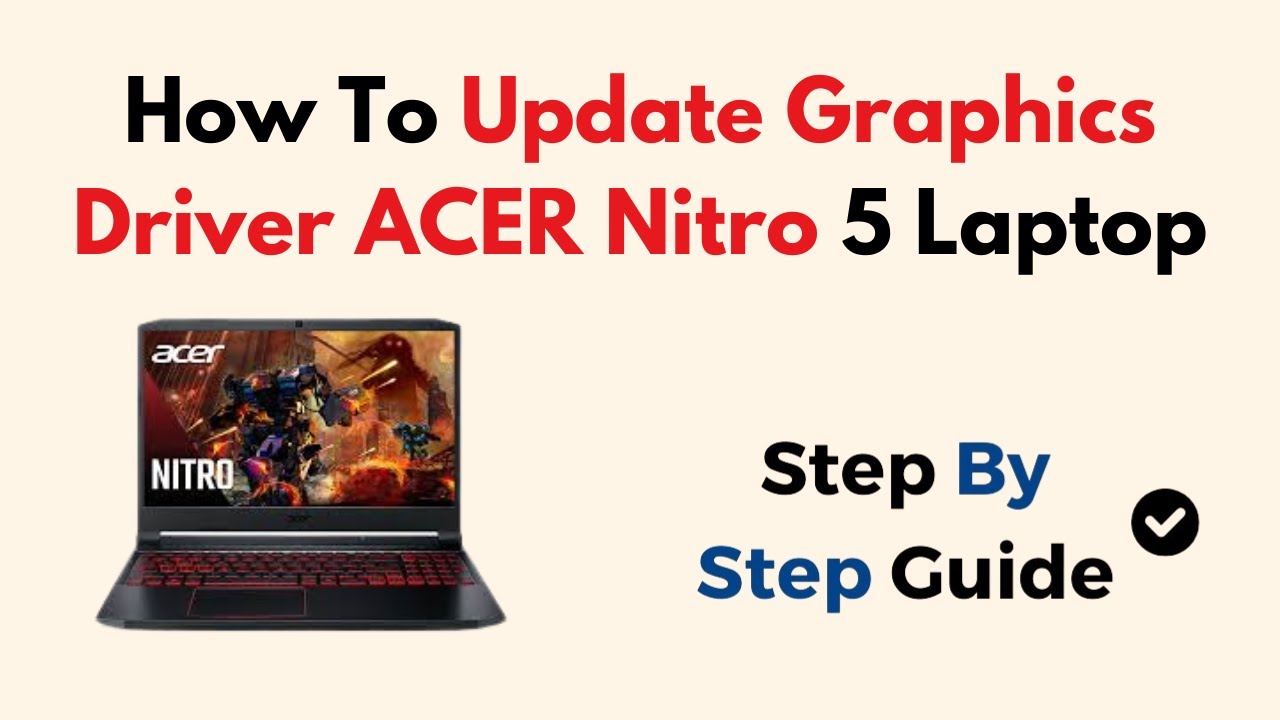 How To Update Graphics Driver ACER Nitro 5 Laptop - YouTube