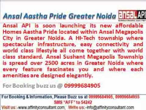 ansal aastha pride @ +91 9999684905