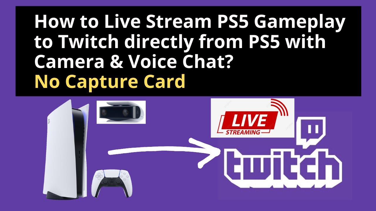 How to Live Stream PS5 Games to Twitch directly from PS5 with Camera ...