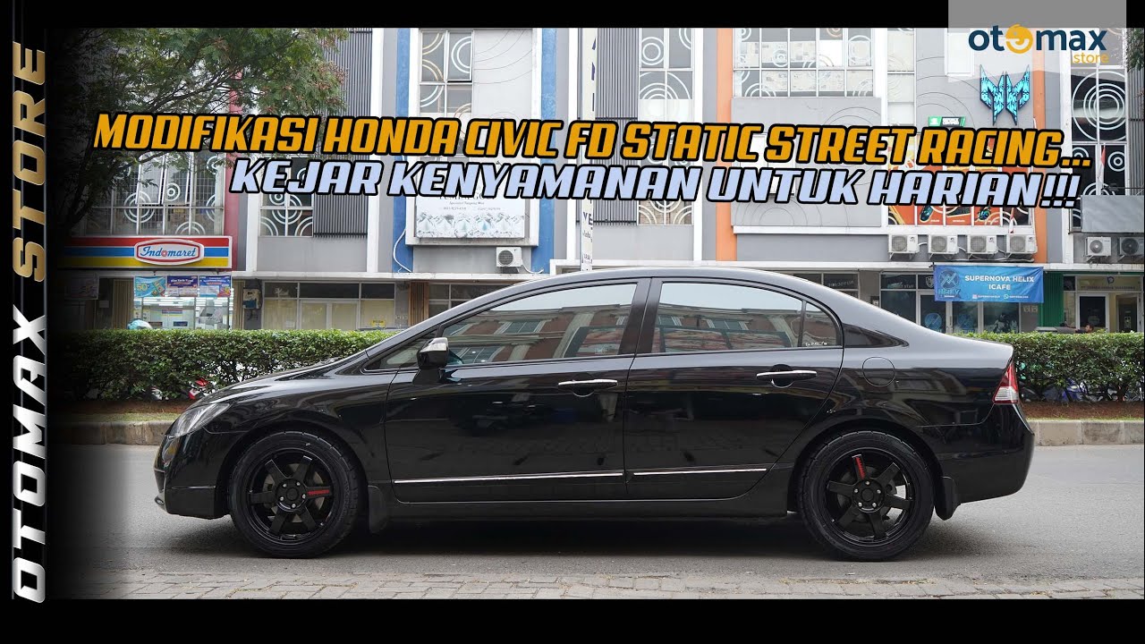 Modifikasi Honda Civic FD, Street Racing Pakai Velg Volk Rays TE37 R17 ...