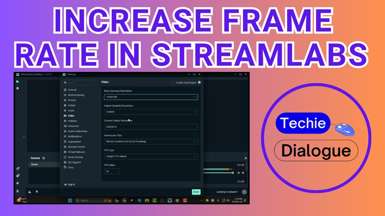 How to Increase Frame Rate in Streamlabs - YouTube