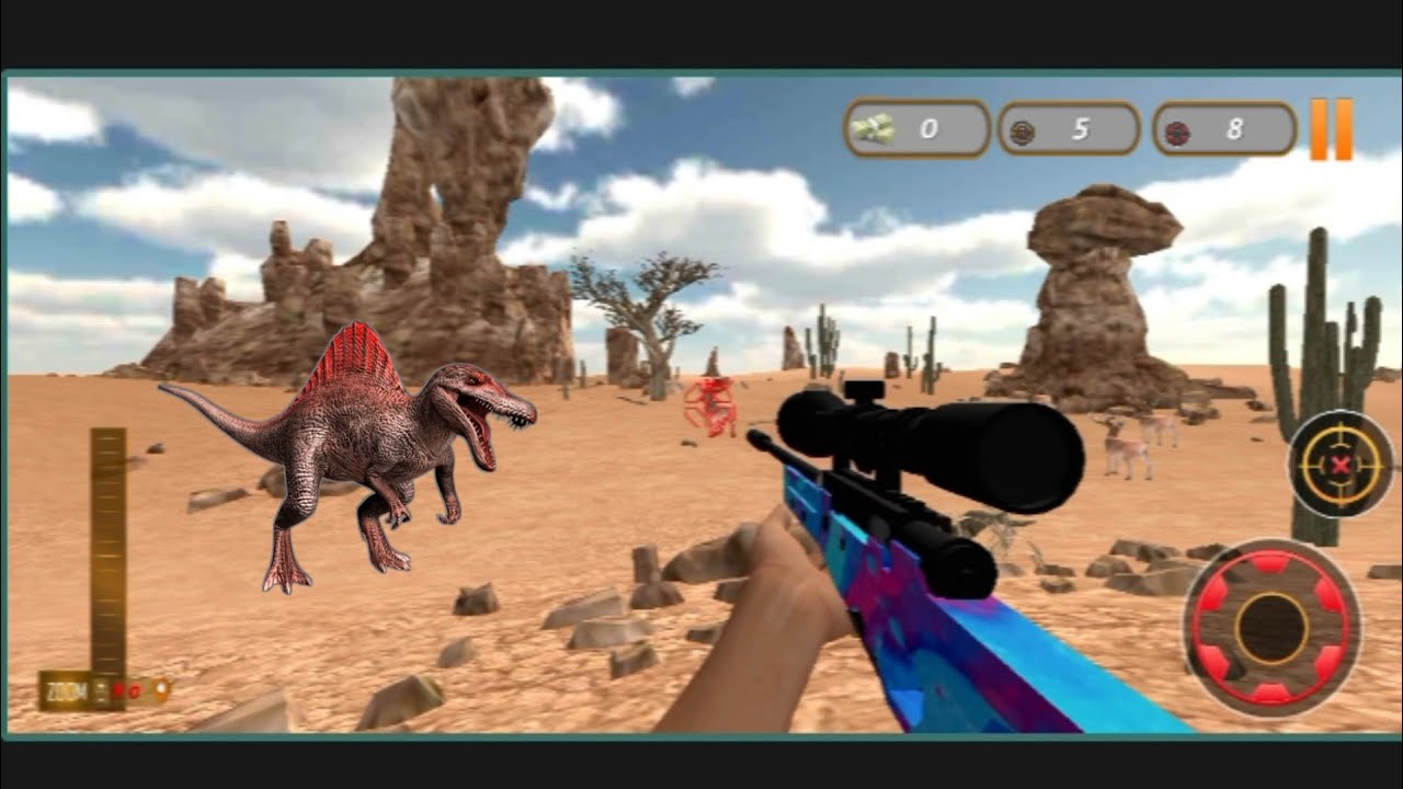 Real Dino Hunter Fps Shooter Android ios Gameplay - Dinosaur Game #27 ...