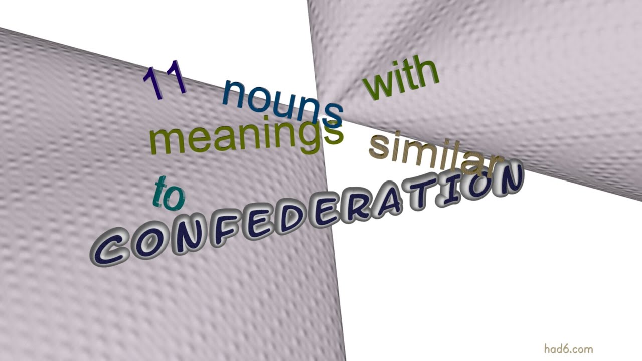 confederation - 12 nouns meaning confederation (sentence examples ...