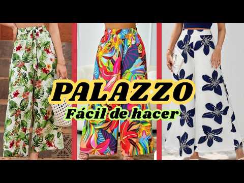 Palazzo fácil y sencillo, no te quedes sin hacer el tuyo, en este video encontraras el patrón