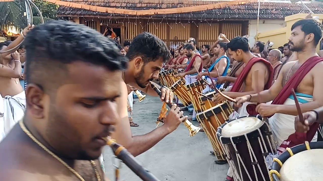 Indian classical music chembada melam ഉദയൻ നമ്പൂതിരിയുടെ ചെമ്പട മേളം ...