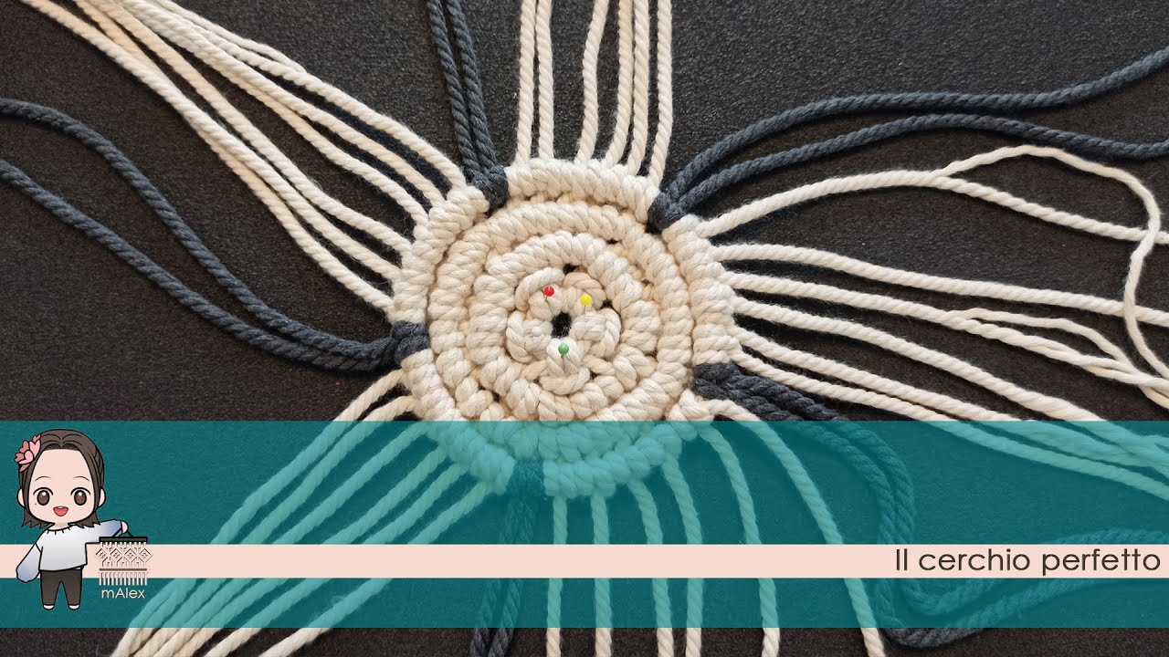 Scuola di macramè: come fare un cerchio perfetto! - YouTube
