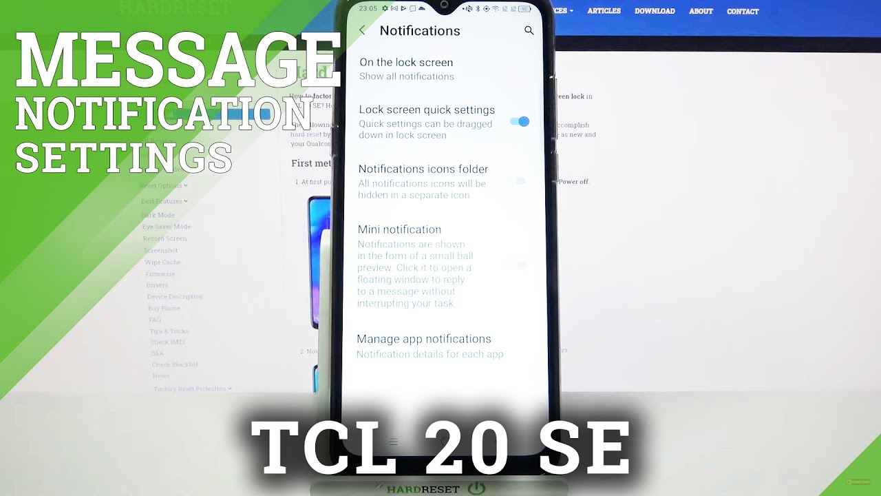 How to Deactivate Pop-Up Notifications on TCL 20 SE – Turn On Apps ...