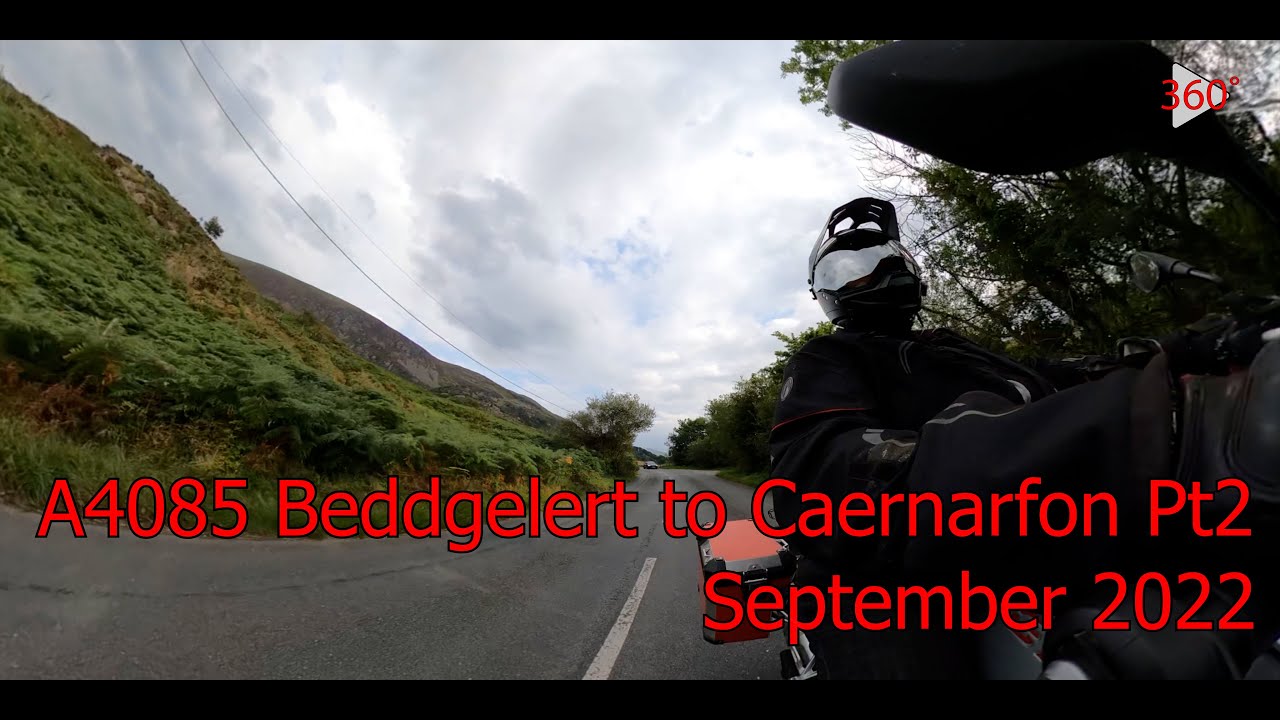A4085 Beddgelert - Caernarfon Pt2 360 - YouTube