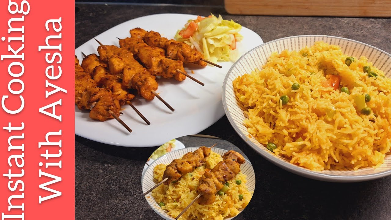 Nando's Style Chicken Skewers with Signature Spicy Yellow Rice | Nando ...