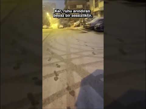 Kar, ruhu arındıran beyaz bir sessizliktir