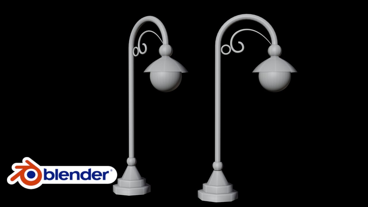 Street light modelling for beginner in blender - Blender 3.4 - YouTube