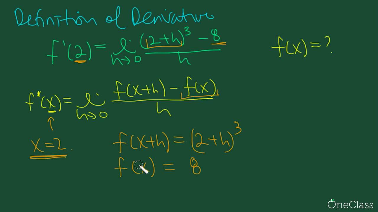 Calculus: Working the Definition of Derivative Backwards (MATH1A03 Past ...