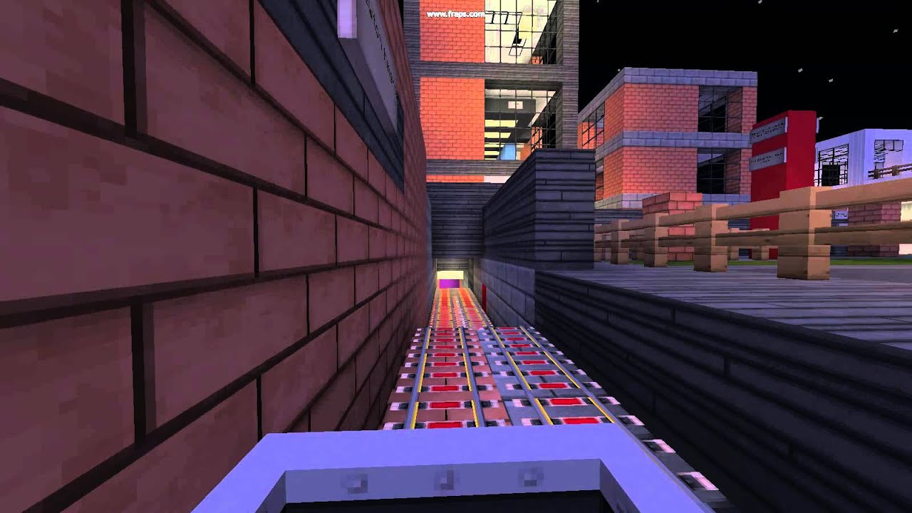 Minecraft - City Railway Line - ThirtySecondGaming - YouTube