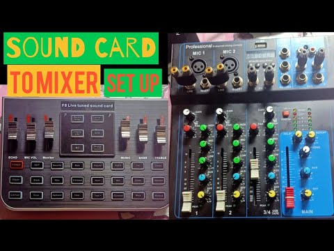 Sound Card To Mixer Set Up Tutorial - YouTube