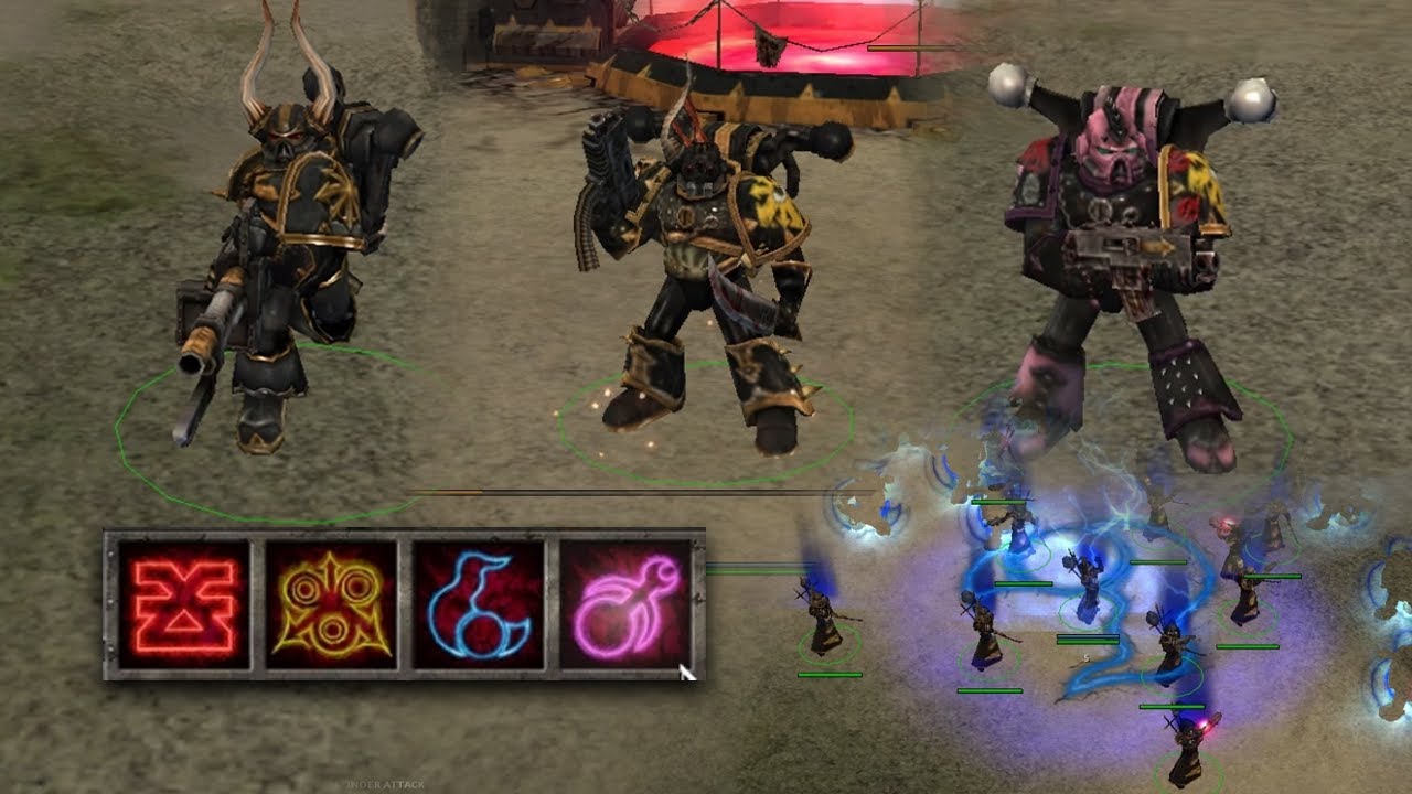 New Chaos units, Dark Pacts and abilities | 2v2 Skirmish | Dawn of War Soulstorm - Redux Mod 1. ...