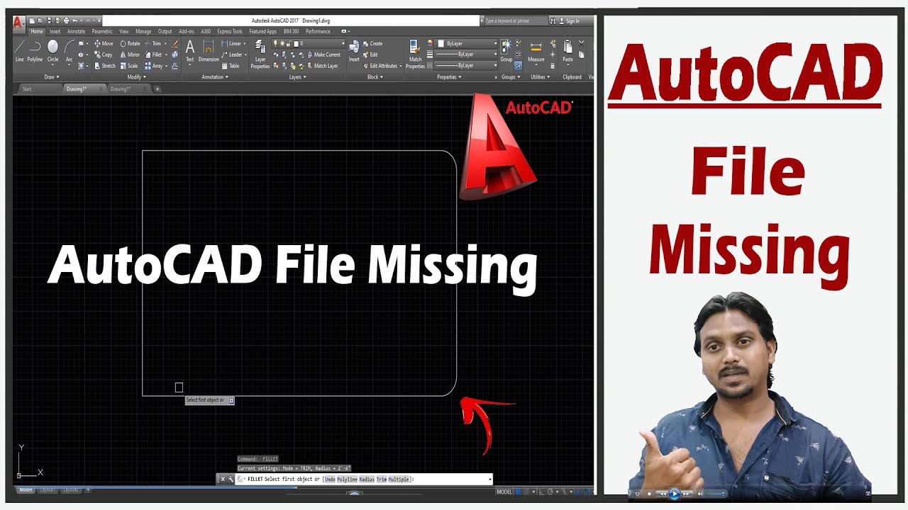 Auto-CAD File Missing - YouTube
