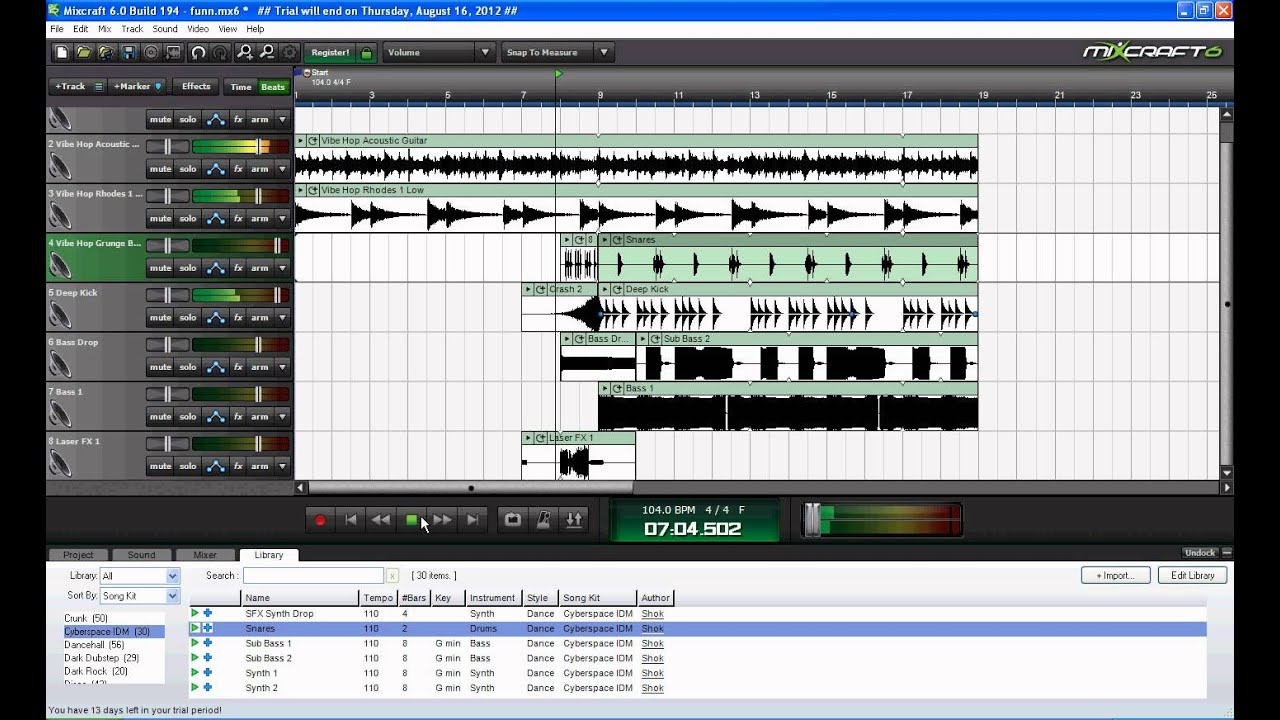 project #2 using mixcraft 6 - YouTube