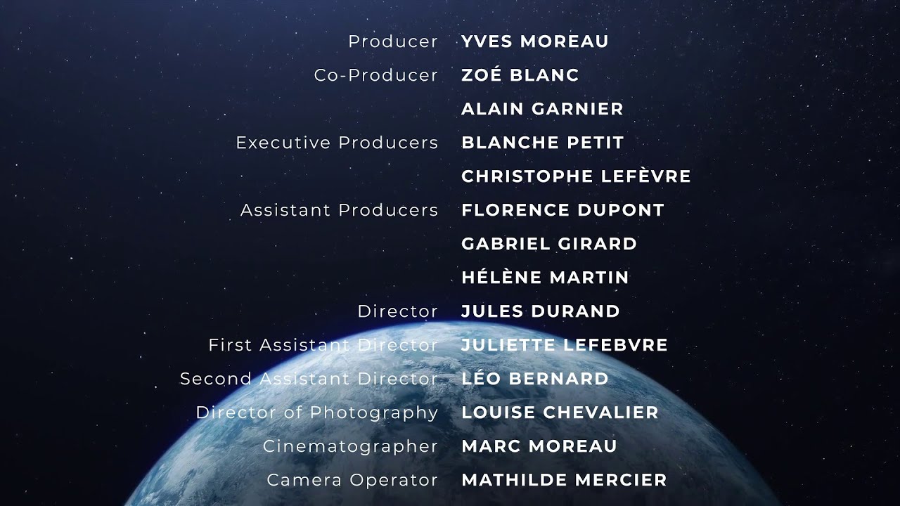End Credits Sequence for a movie | Created by Gusai Media - YouTube