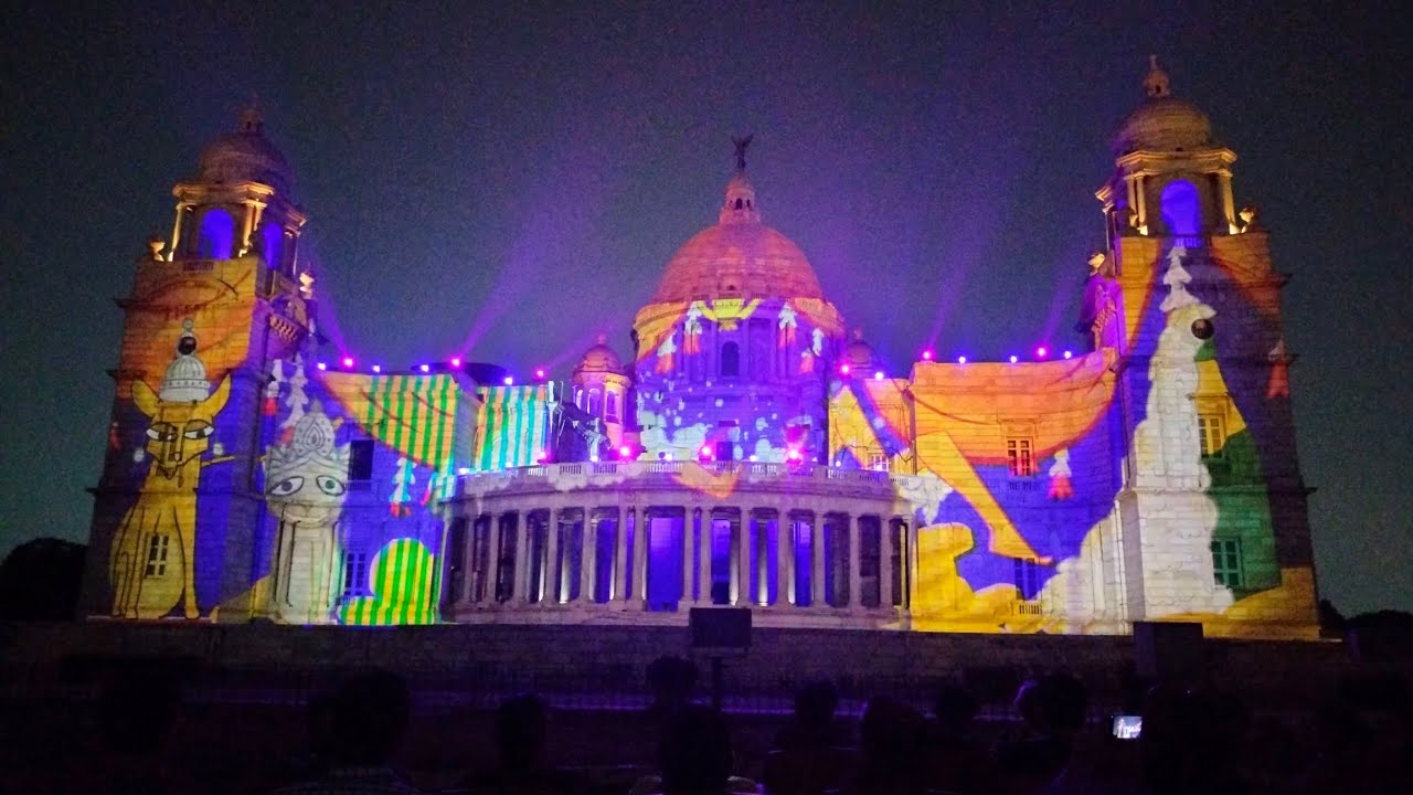 Victoria memorial 3D show - YouTube