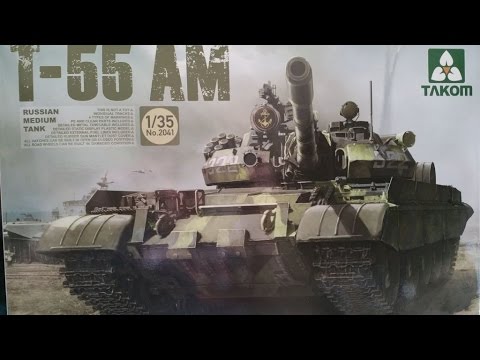 Unboxing/Bausatzvorstellung Takom Russian Medium Tank T-55 AM - YouTube