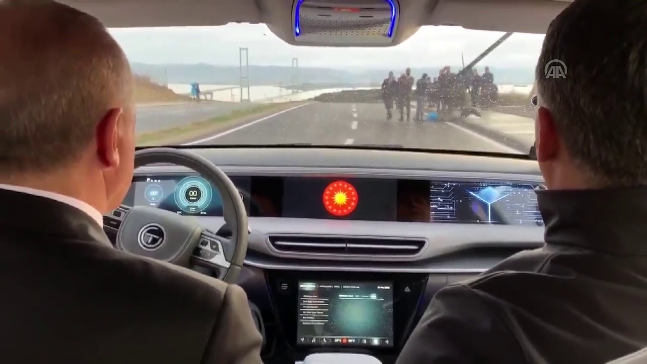 Erdogan testirao danas predstavljeni prvi turski automobil - YouTube