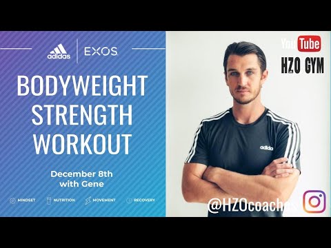 EXOS at Home: Bodyweight Strength Workout: Dec.8 with Gene - YouTube
