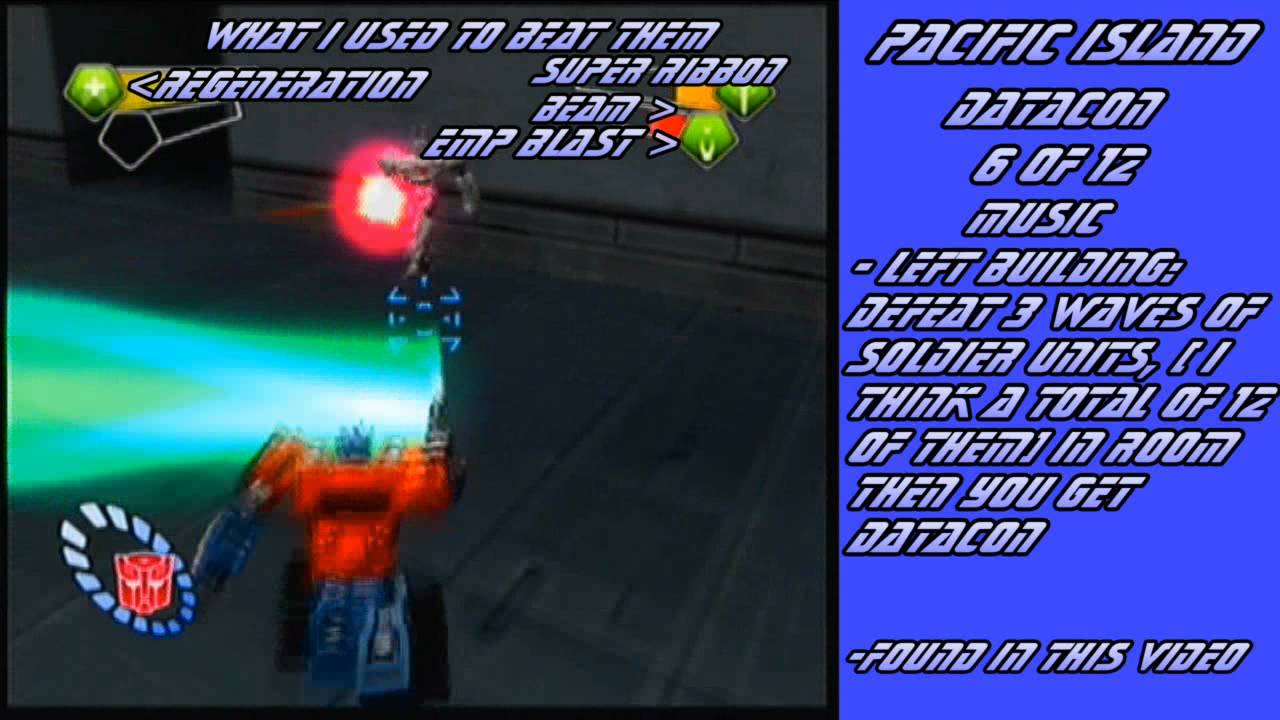 Transformers (PS2) Walkthrough Minicon-Datacon Vid - Pacific island ...