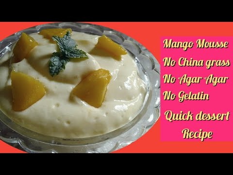 आम से झटपट बनने वाली dessert रेसिपी जिसे खाने के बाद आप ice-cream🍦खाना ...