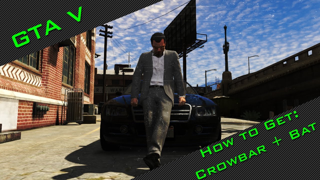 GTA V: How to get the crowbar and baseball bat - YouTube