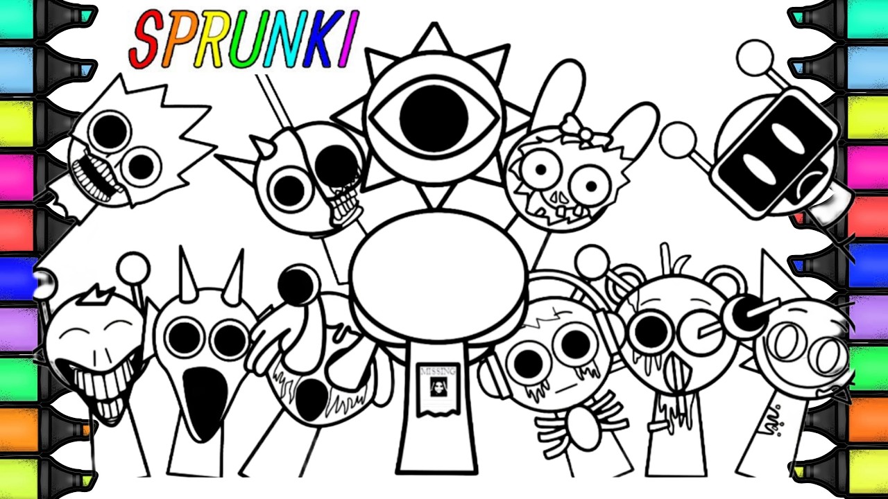 Incredibox Sprunki Coloring Pages New / How to Color Horror Sprunki ...