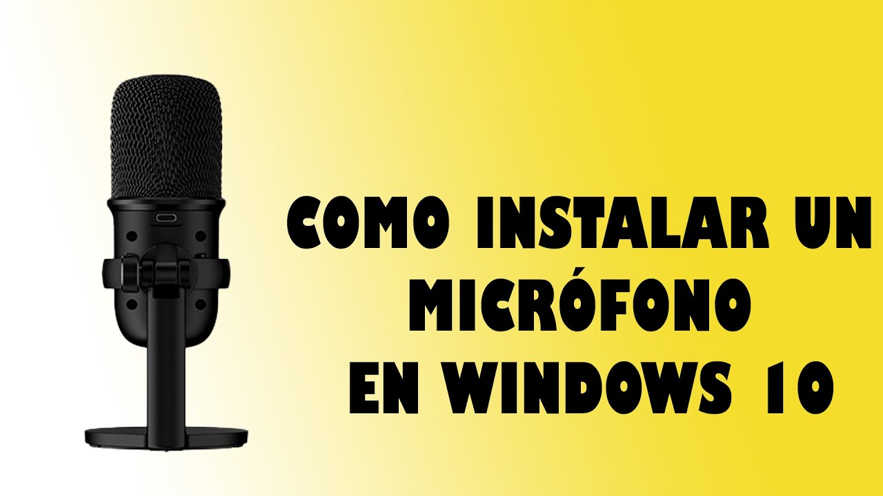 Como Instalar un microfono - YouTube