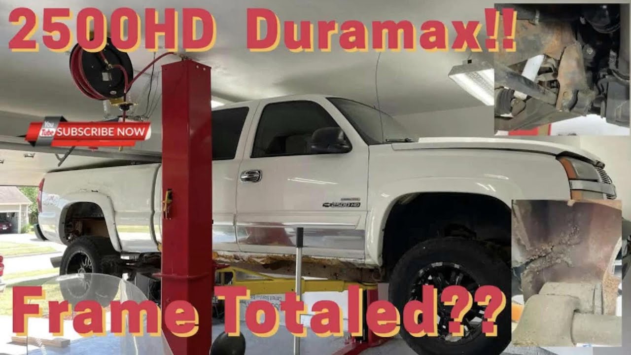 2500HD Duramax... Frame Totaled - YouTube