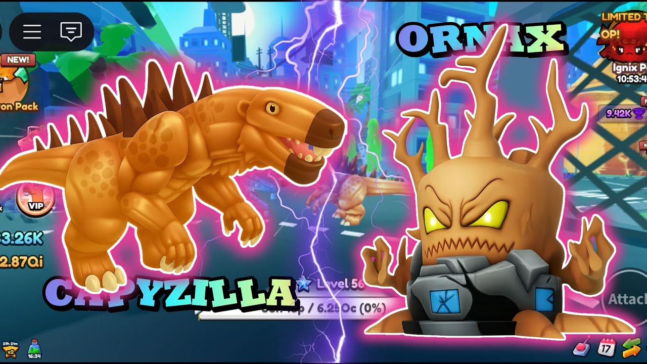 Membuka Capyzilla di Capytropolis World - Capybara Evolution Roblox ...