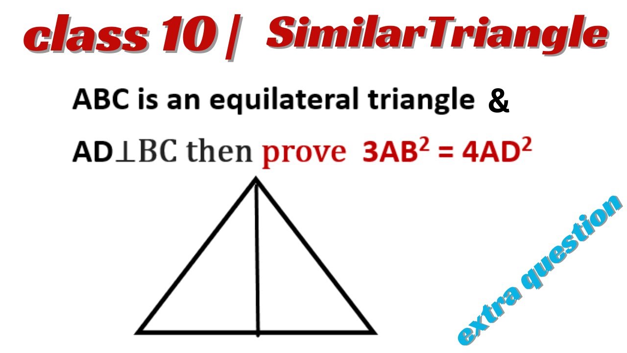 Class 10 Maths | similar triangle | Extra question | easy solution ...