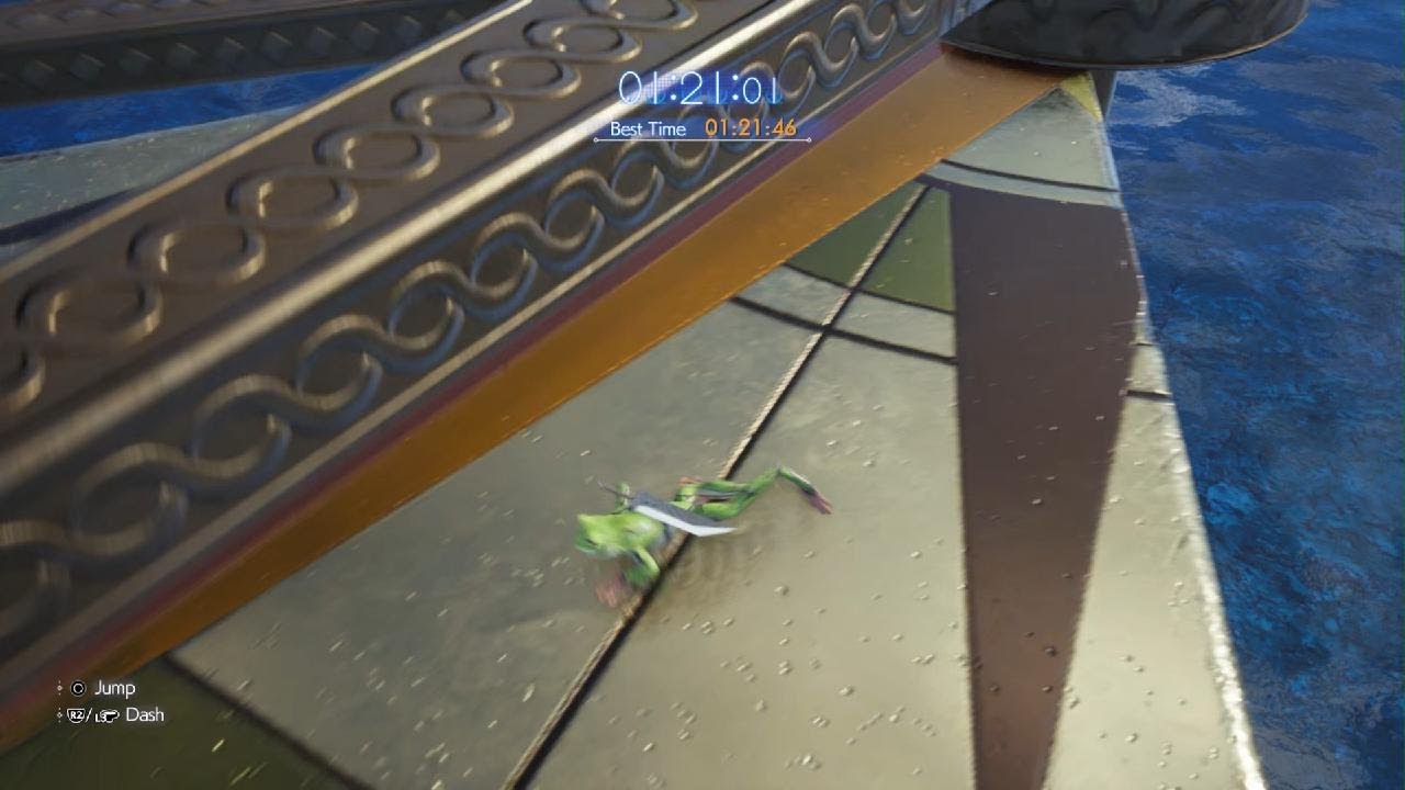 FINAL FANTASY VII REBIRTH Jump Frog World Record? - YouTube