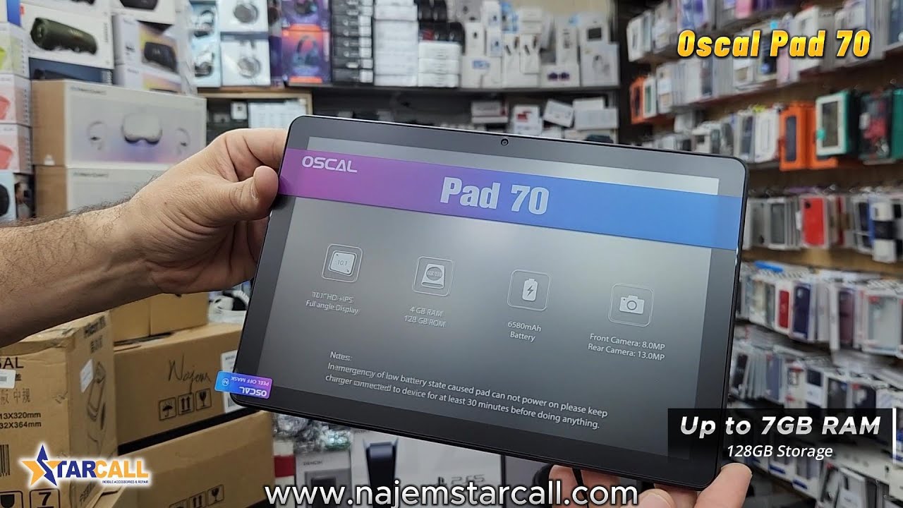 Oscal Pad 70 Up to 7GB RAM + 128GB Storage | Android 12 | 10.1 HD+ IPS ...