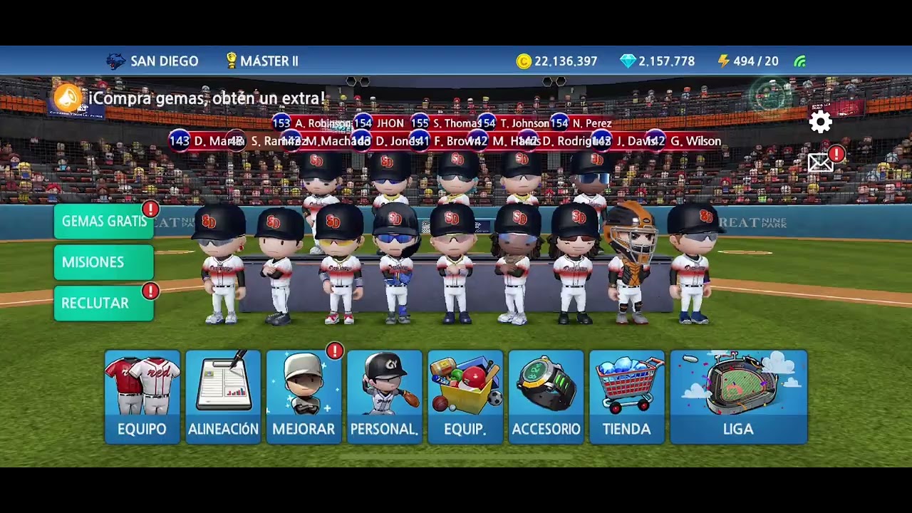 BASEBALL 9 HACKEADO, REGALO CUENTAS. INFORMACIÓN EN LA DESCRIPCIÓN Y EN ...