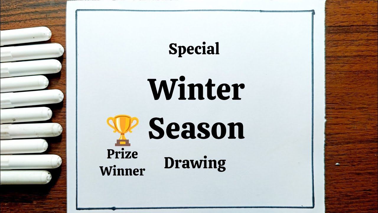 Winter Season Drawing Easy || Winter Season Special Drawing || Winter ...