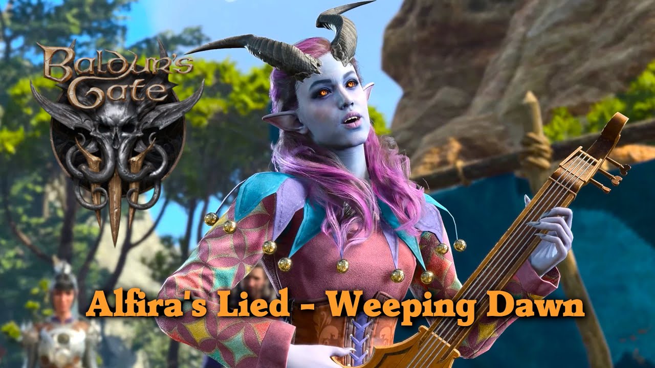 Baldurs Gate 3 Alfira's Song - Weeping Dawn | Gaming Music - YouTube