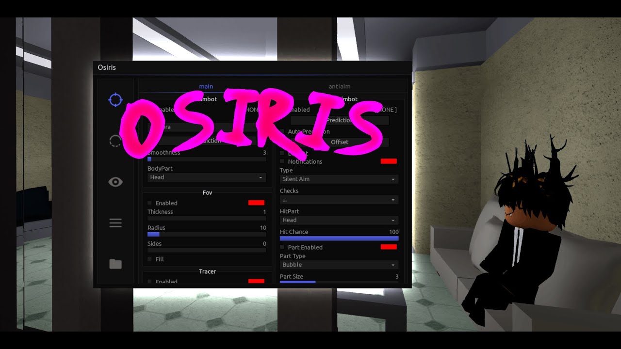 Osiris | Da Hood Menu - YouTube