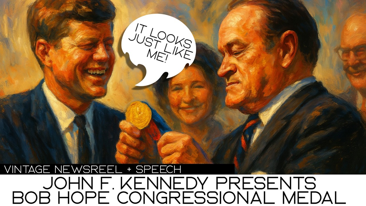 JFK Awards Bob Hope A Fancy Medal in 1963 🇺🇸 #americanicons #boomers ...